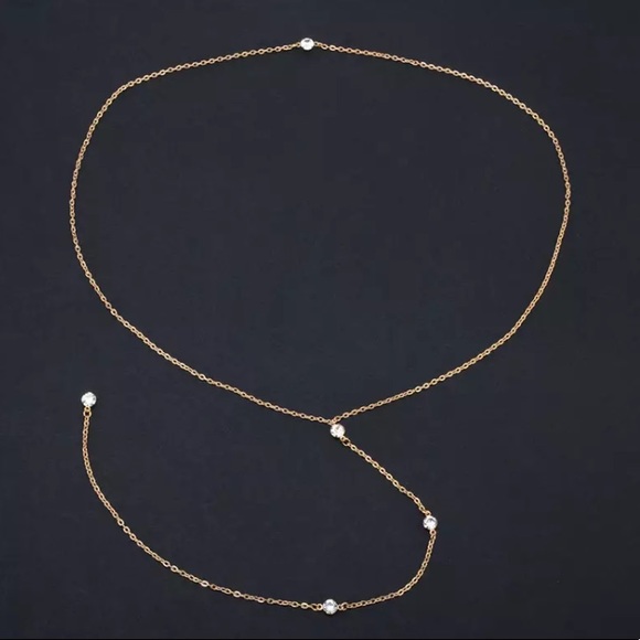 Jewelry | New Long Gold Drop Body Chain | Poshmark